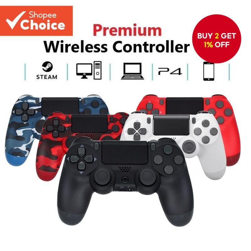 Bluetooth Wireless Game Controller Vibration Gamepad Joystick for PC ...