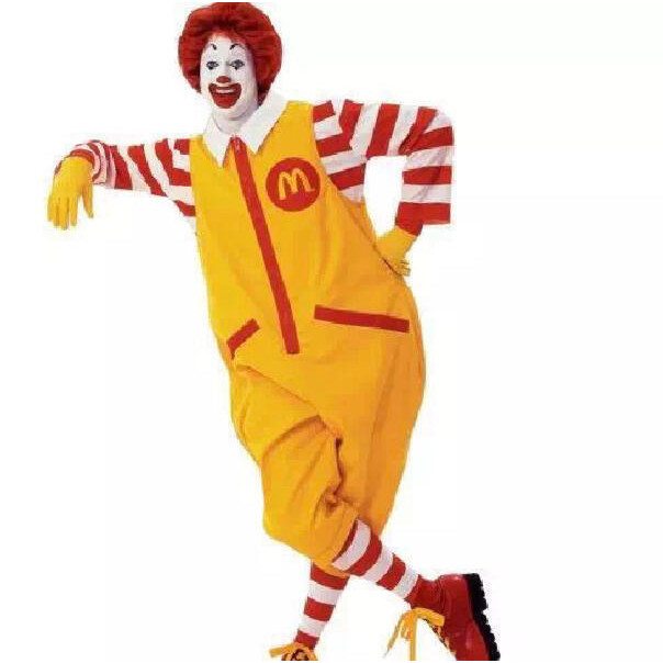 Halloween Ready Stock Set Retro Uncle McDonald's COS Costume Masquerade ...