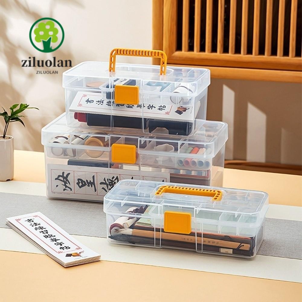 ZILUOLAN Hardware Tool Box, Plastic Transparent Tool Storage Box, Tool ...