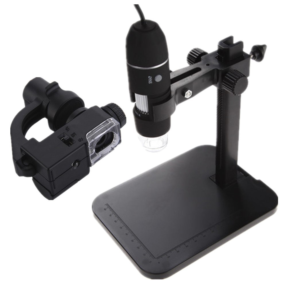 1000X 8 LED 2MP USB Digital Microscope Endoscope 90X Magnifier Camera ...