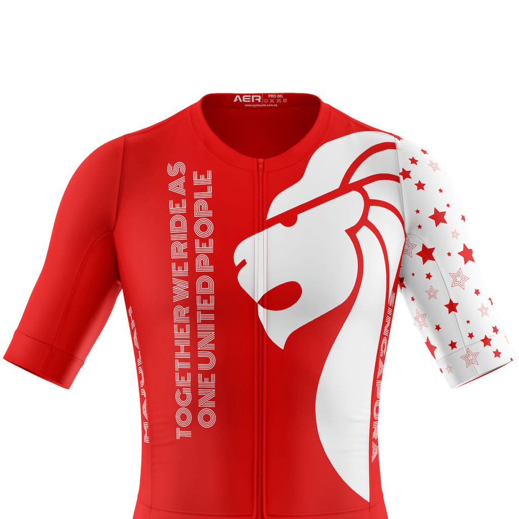 2024 ND Red Cycling Jersey Singapore Summer Cycling Jersey for Mens ...