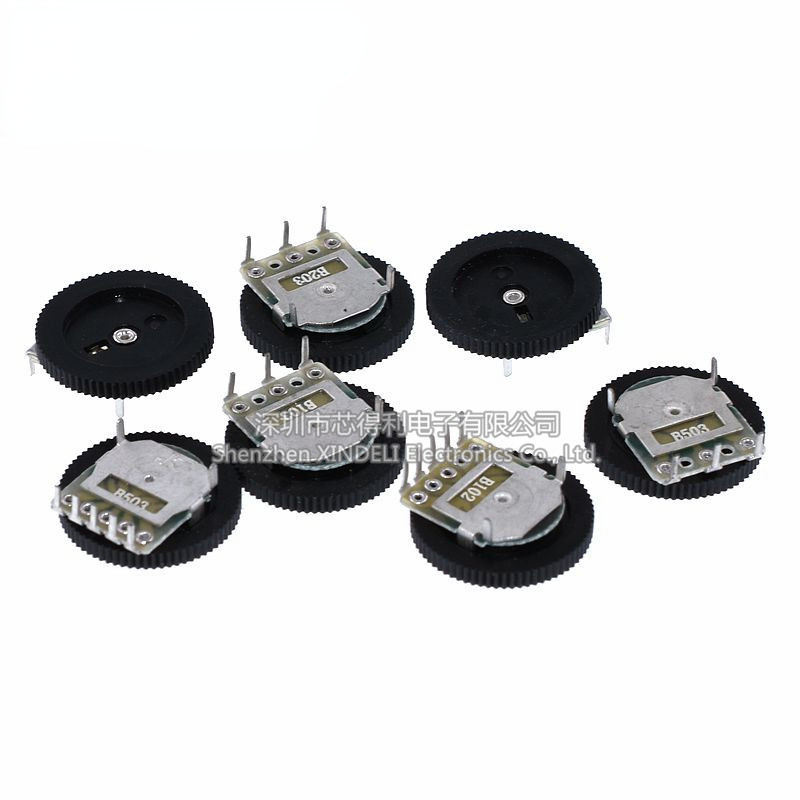 Dial Gear Potentiometer Single Double B102 (1K), B103 (10K), B203 (20K ...
