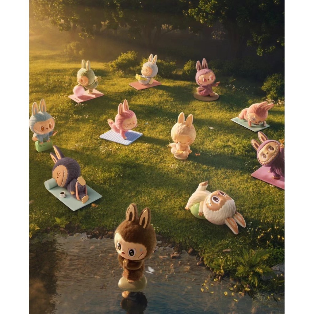 POPMART THE MONSTERSLazy Yoga Series LABUBU official art toy | Shopee ...