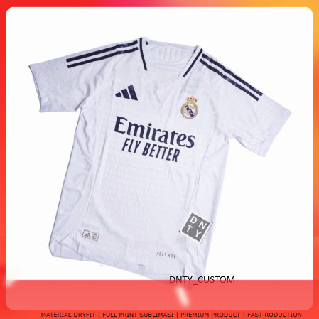 Jersey El Real HOME Player ISSUE Knitting Texture HEAT.RDY 2024/2025 ...