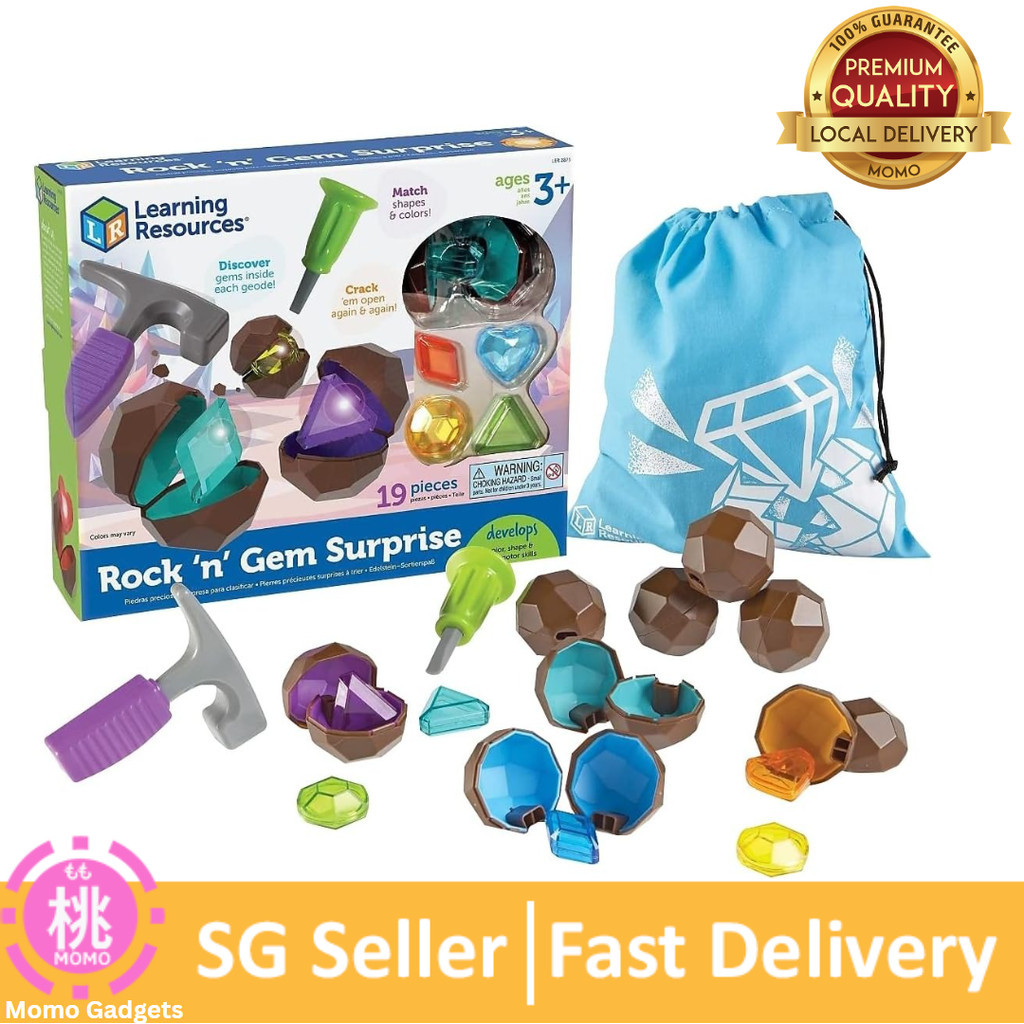 Learning Resources Rock 'n Gem Surprise, Sorting, Matching & Counting ...