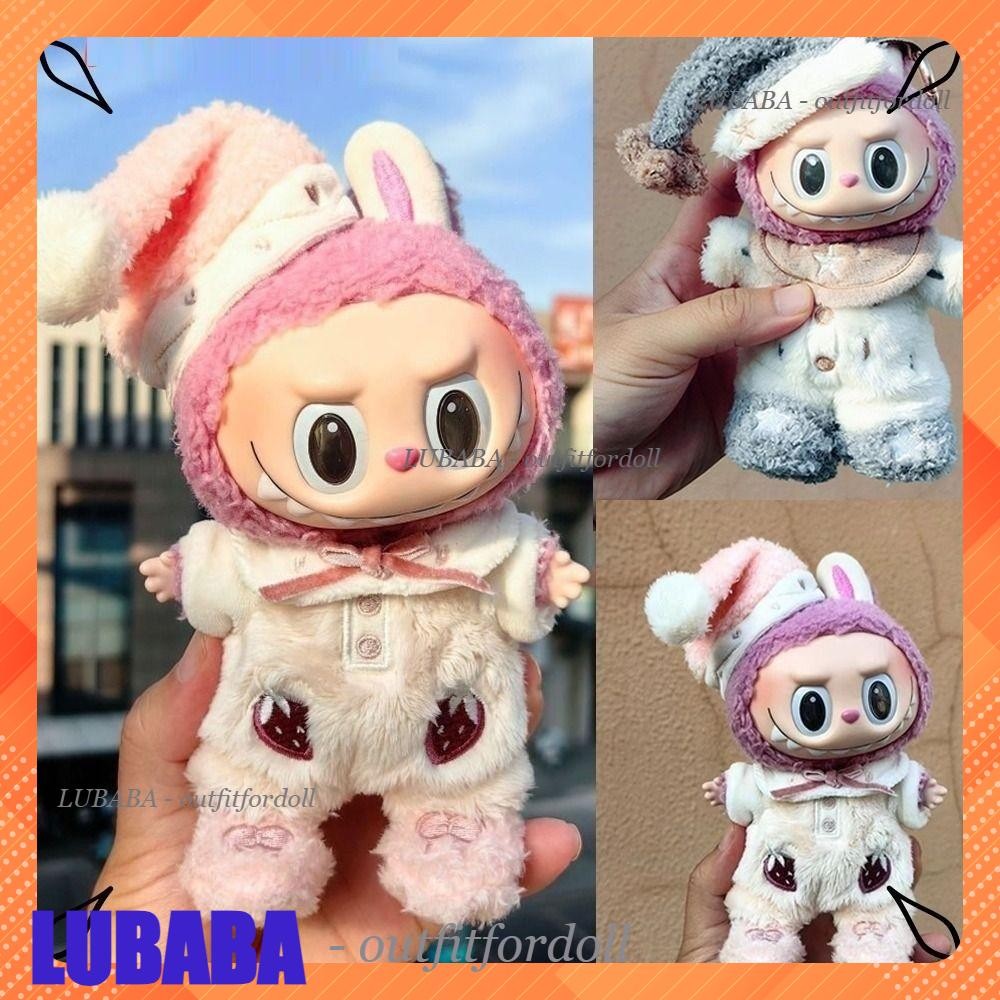 [Clothes Only] Labubu Macarons Smurf Costume Set, Clothes for Labubu V2 ...