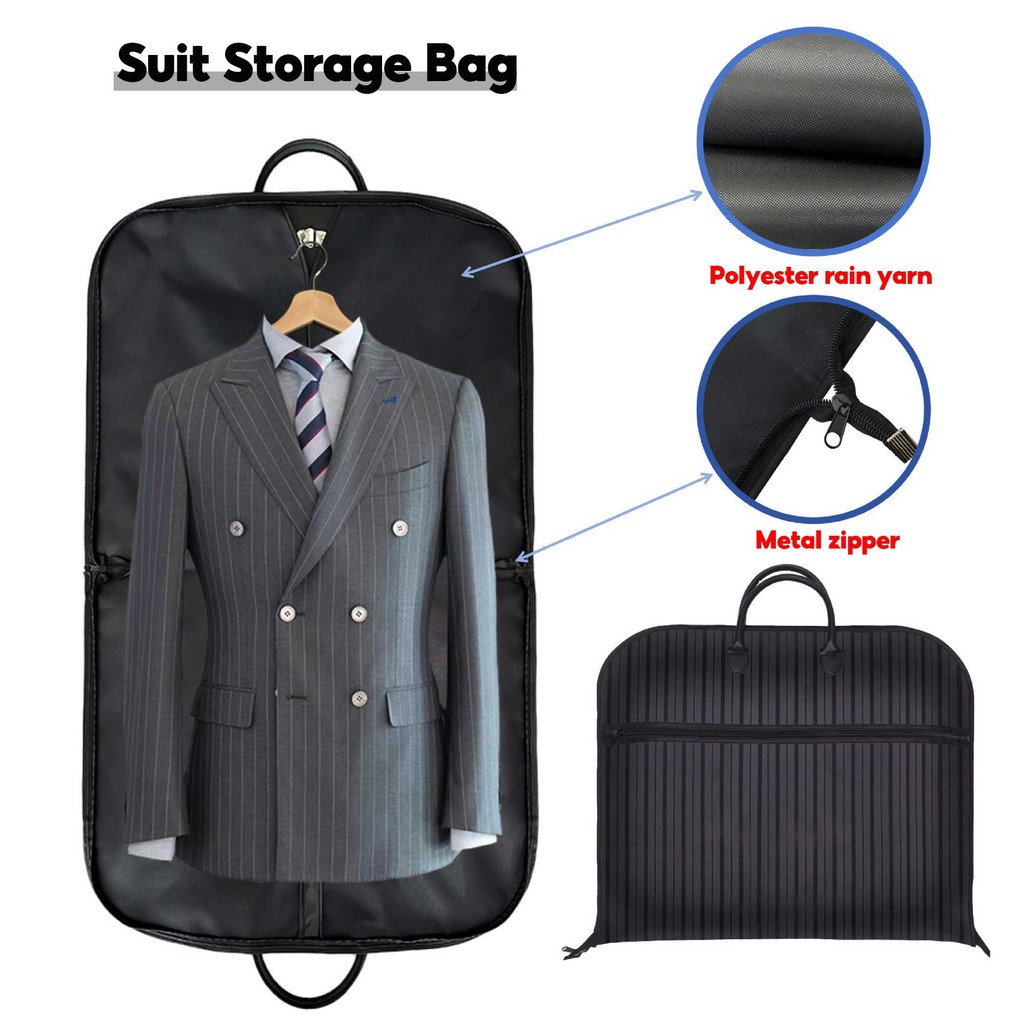 （SG）EmmAmy Premium Coat Carrier Bag Business Trip Suit Storage Bag ...