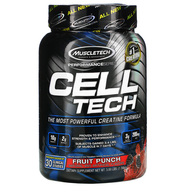 Muscletech, Performance Series, CELL-TECH, The Most Powerful Creatine ...
