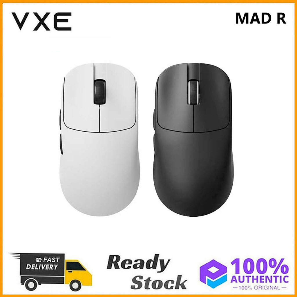 VXE MAD R Dual-mode Esports Gaming Mouse, PAW3950, Dual 8K Hole Free ...