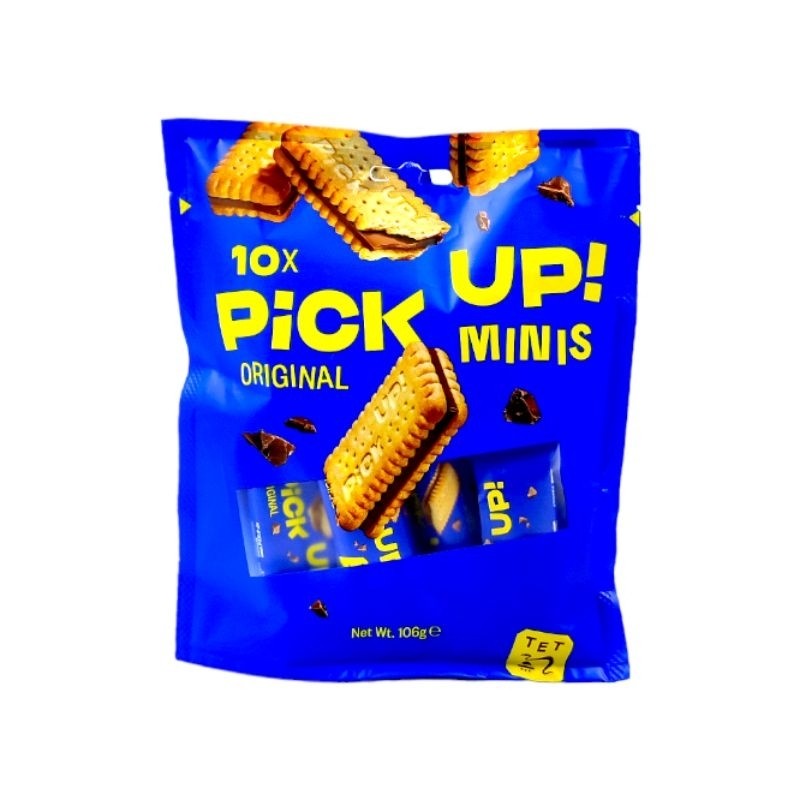 Pick up minis chocolate sandwich biscuits crisps pick up minis choc ...