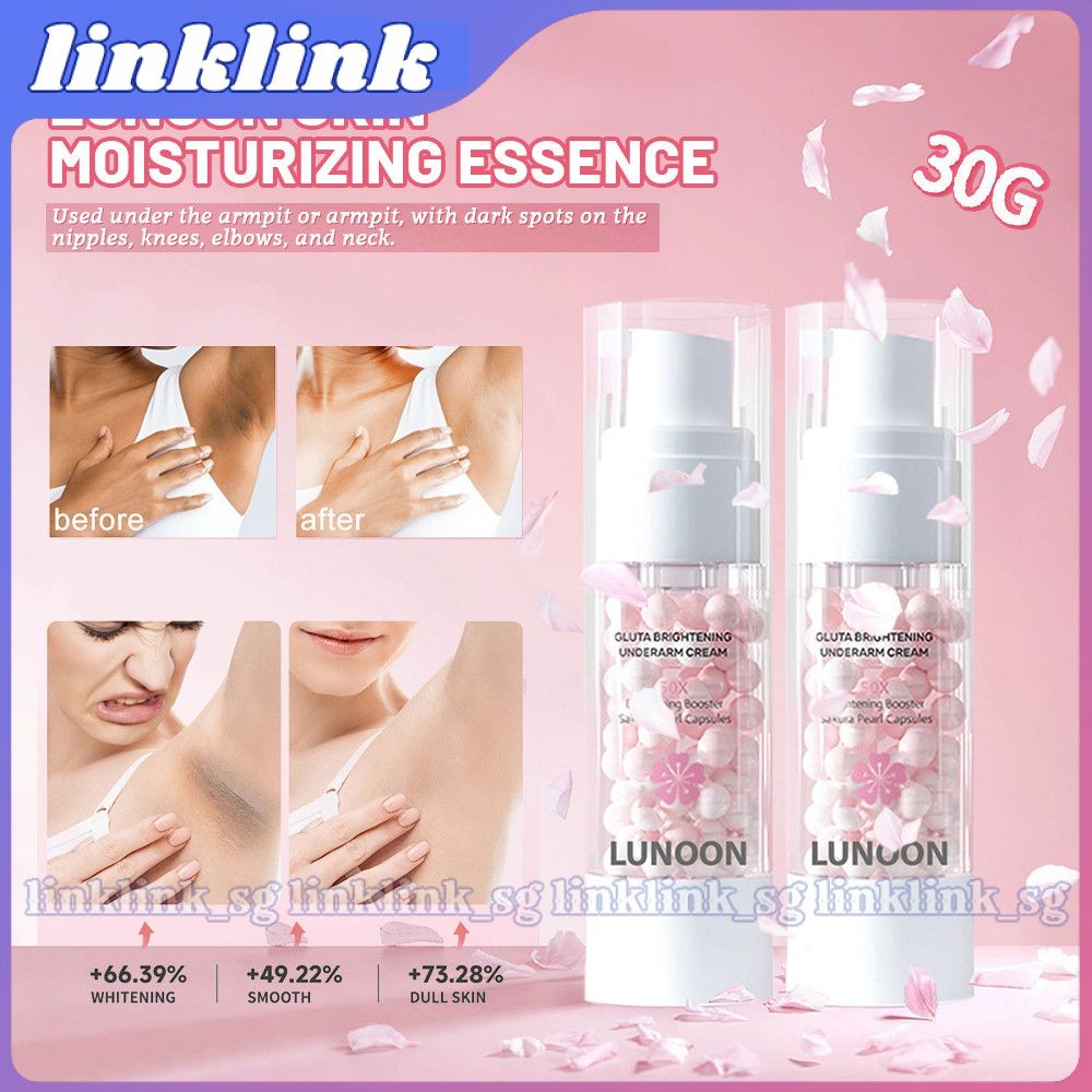 Lunoon Sakura Underarm Whitening Cream Body Lotion Pearl Moisturizer ...