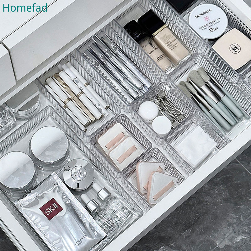 Cosmetic storage box with compartments, acrylic dressing table top ...