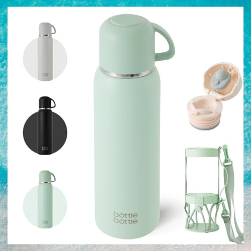 BOTTLE BOTTLE Water Bottle 1 Liter Cup Type 2-Way Bottle Vacuum ...