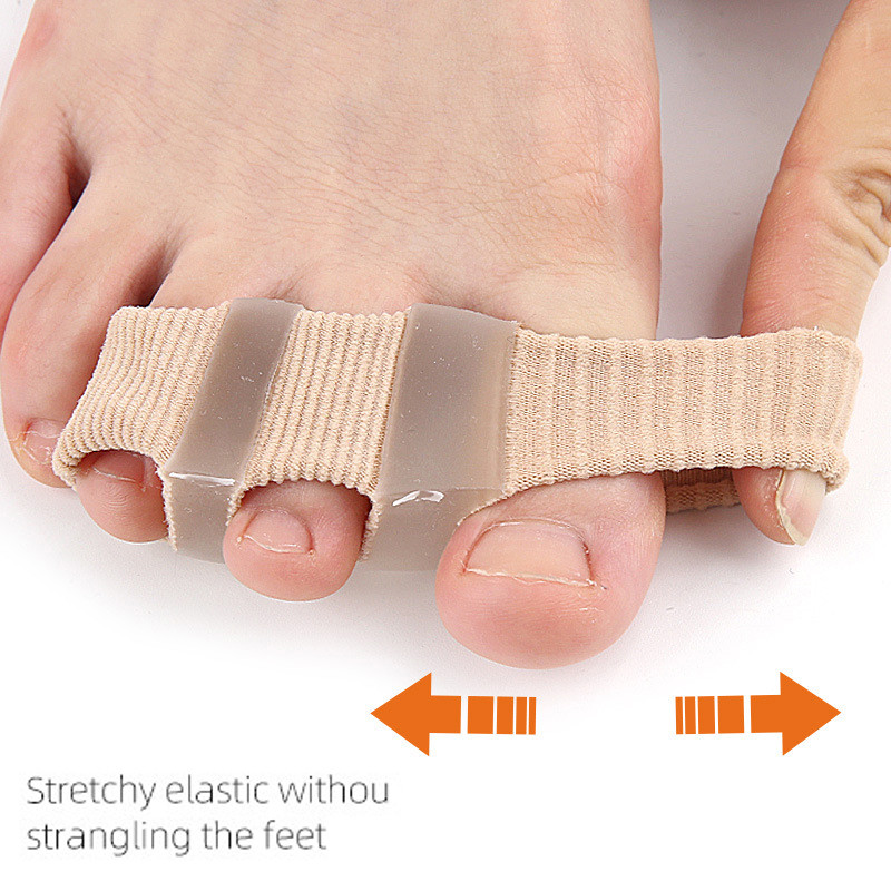 [TE] Five Hole Fiber Toe Corrector Thumb Valgus Bigfoot Bone Overlap ...