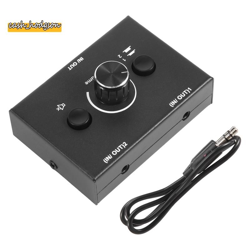3.5mm Audio Switcher, 2 Input 1 Output/1 Input 2 Output Audio Splitter ...