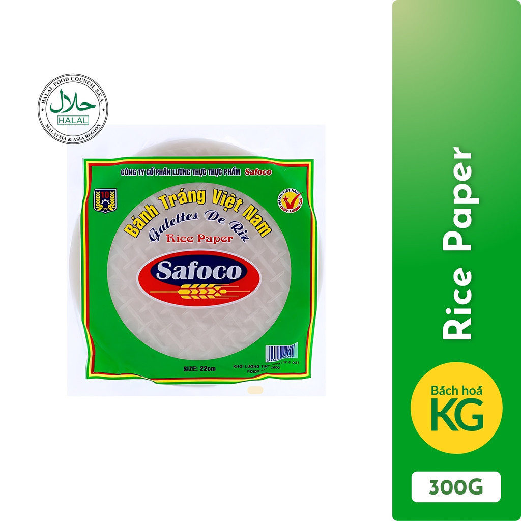 SAFOCO Vietnam rice paper 300g 22CM - Bánh tráng Việt Nam 22cm - 越南宣纸 ...