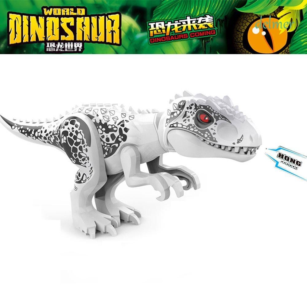 DELMER Dinosaur Blocks Plastic Children Gift DIY Toys Building Blocks I ...