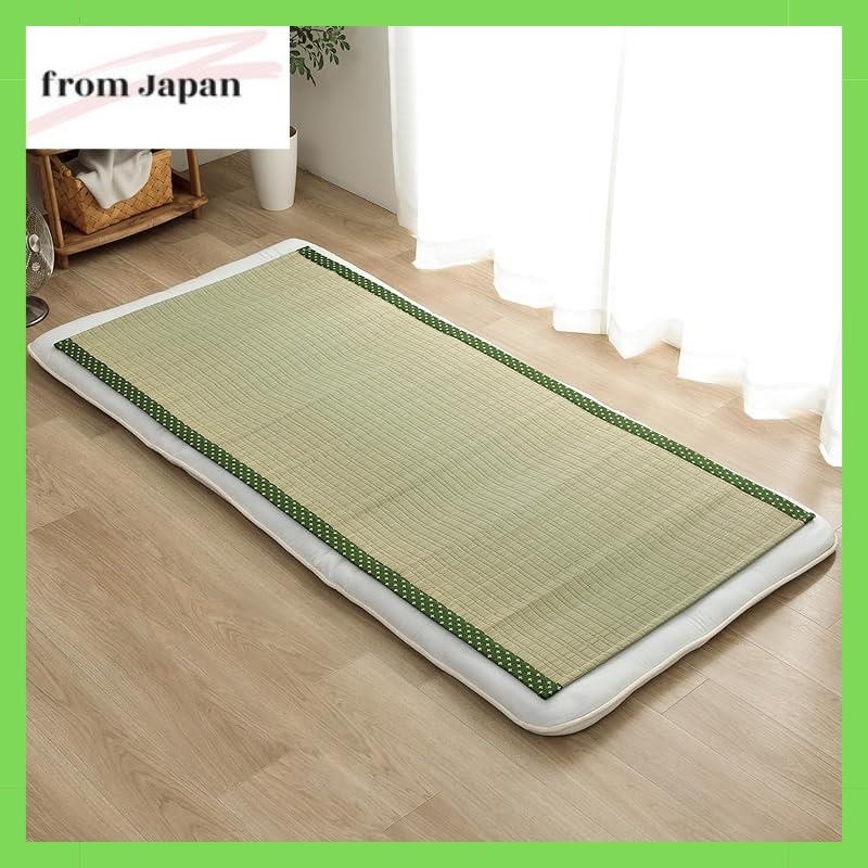 IkeHiko Tatami Mat Sheet Negosa Single Shiori Green 88x180cm Sashiko ...