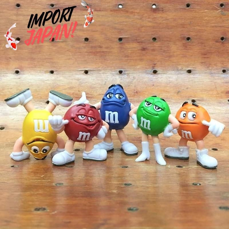 【Import Japan】m&m's PVC Mini Figure 5-piece Set MM American Goods ...