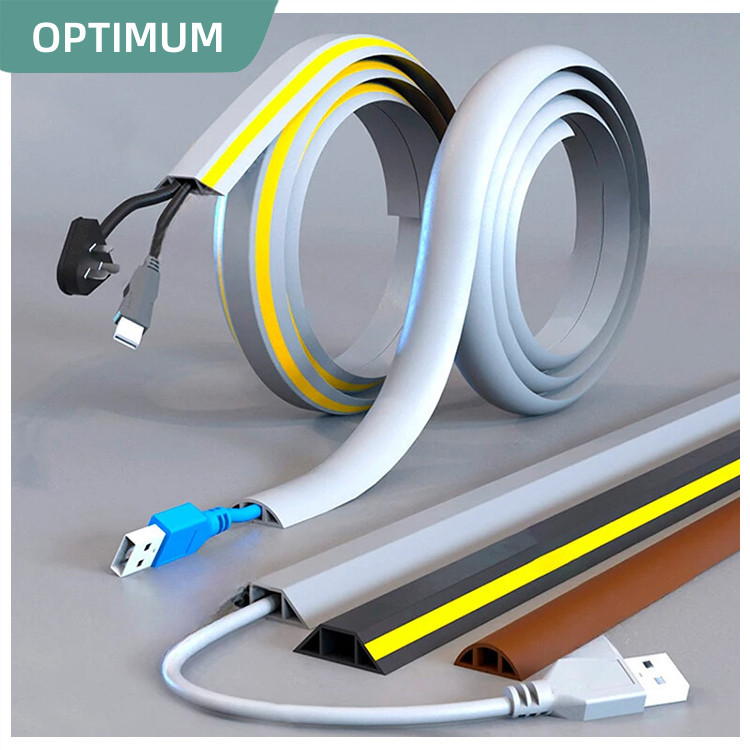 1Meter PVC self-adhesive soft rubber floor line channel Anti-stepping ...