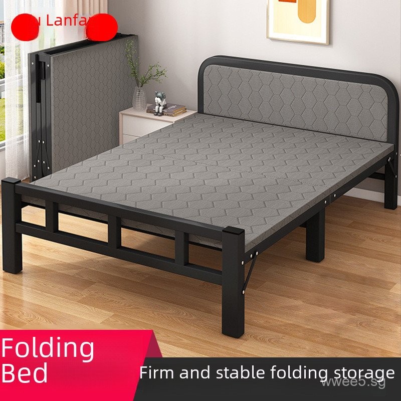 Folding Bed Single Rental Apartment Folding Bed Office Noon Break Bed ...