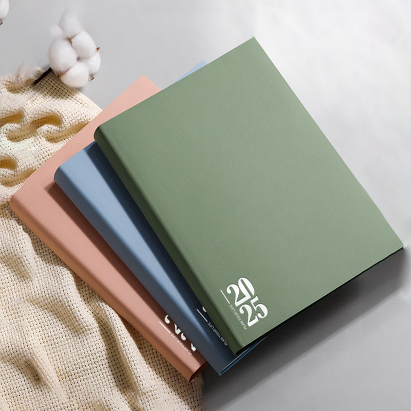 2025 A5/A4 Ultra Thick English Agenda Planner Organizer Diary Soft ...