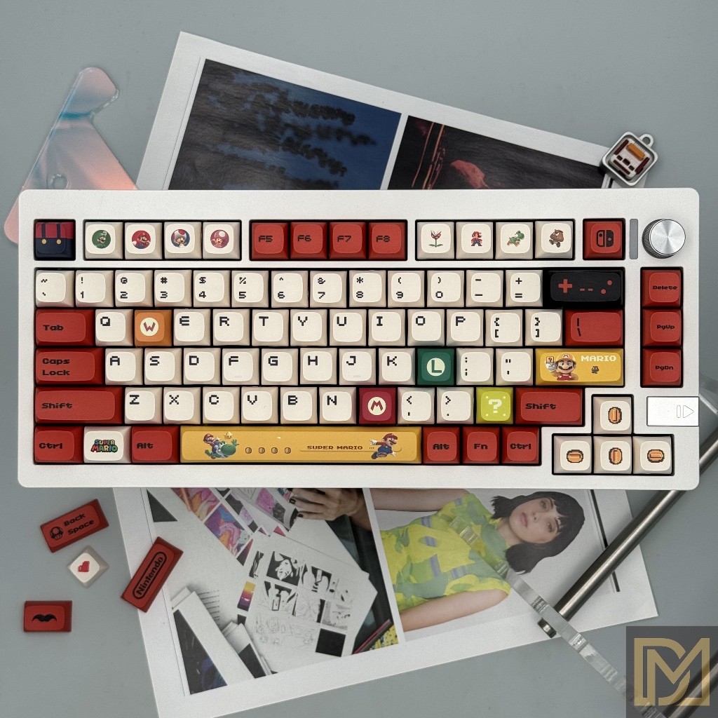 [LOCAL STOCK] Super Mario Keycap PBT XDA Profile Dye Sub Keycaps For ...