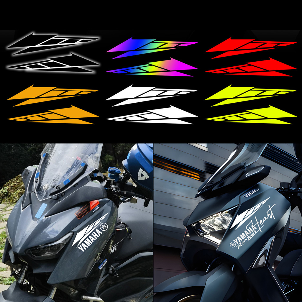 Motorcycle Front Fender Comb Pull Flower Decal Motorbike Tail Box Body ...