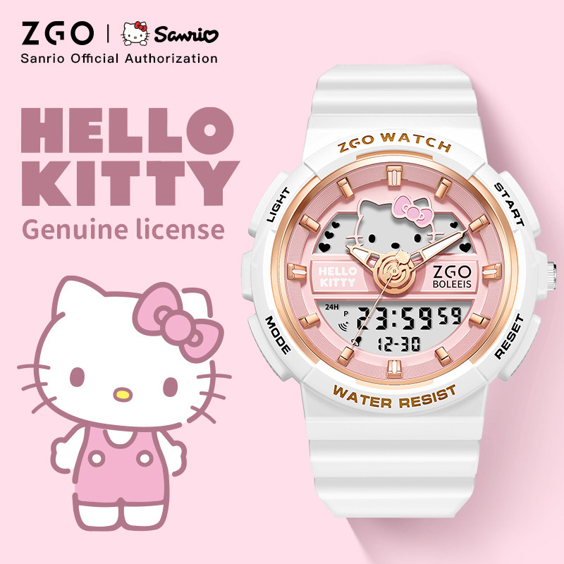 ZGO Sanrio Hello Kitty kids watch for girls sports timing waterproof ...