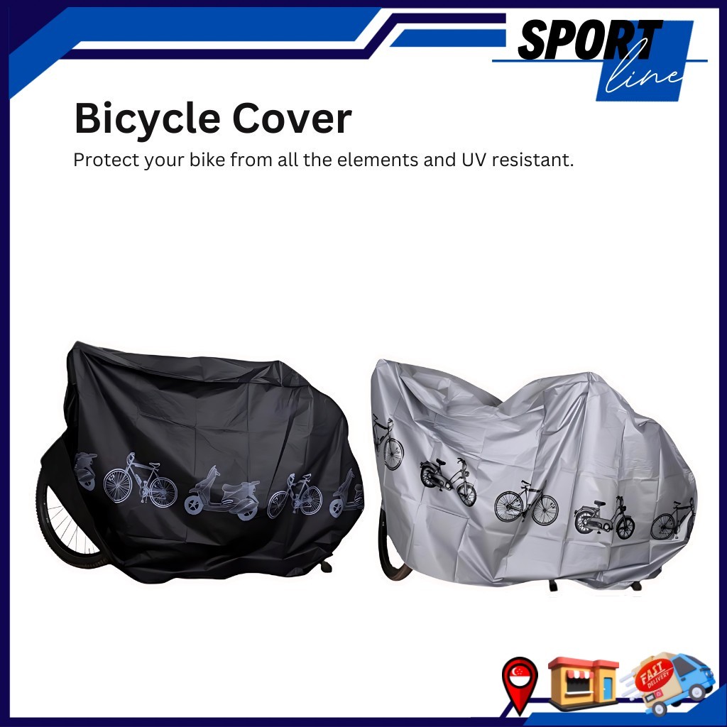 SG STOCK 180g Bicycle Cover Motorcycle Motorbike Scooter Waterproof ...