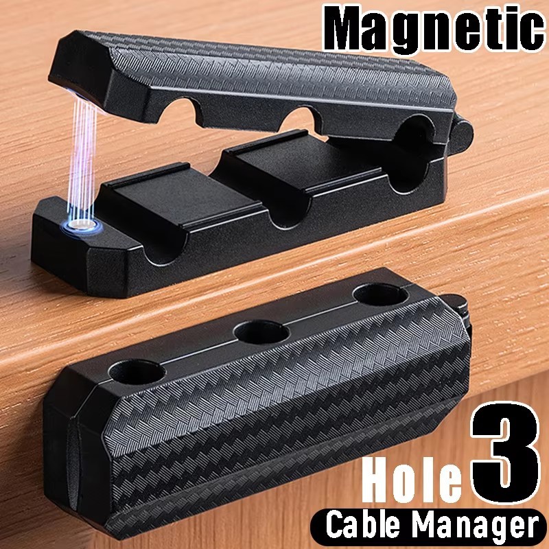 ABS Magnetic Cable Clips - Wall Mounted Winder - Desktop Cable ...