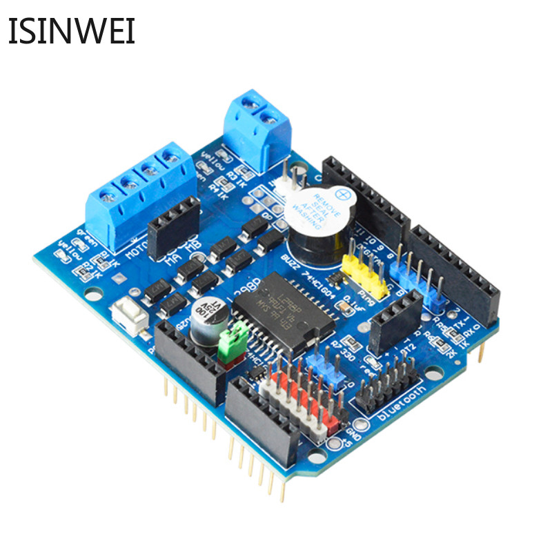 L298P Shield R3 DC Motor Driver Shiled Board Module 2A Dual Full Bridge ...