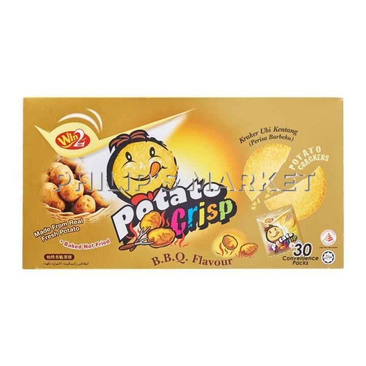 Win2 Potato Crisp Cracker Bbq Flavour Pack of 30 (30 x 20g) | Shopee ...