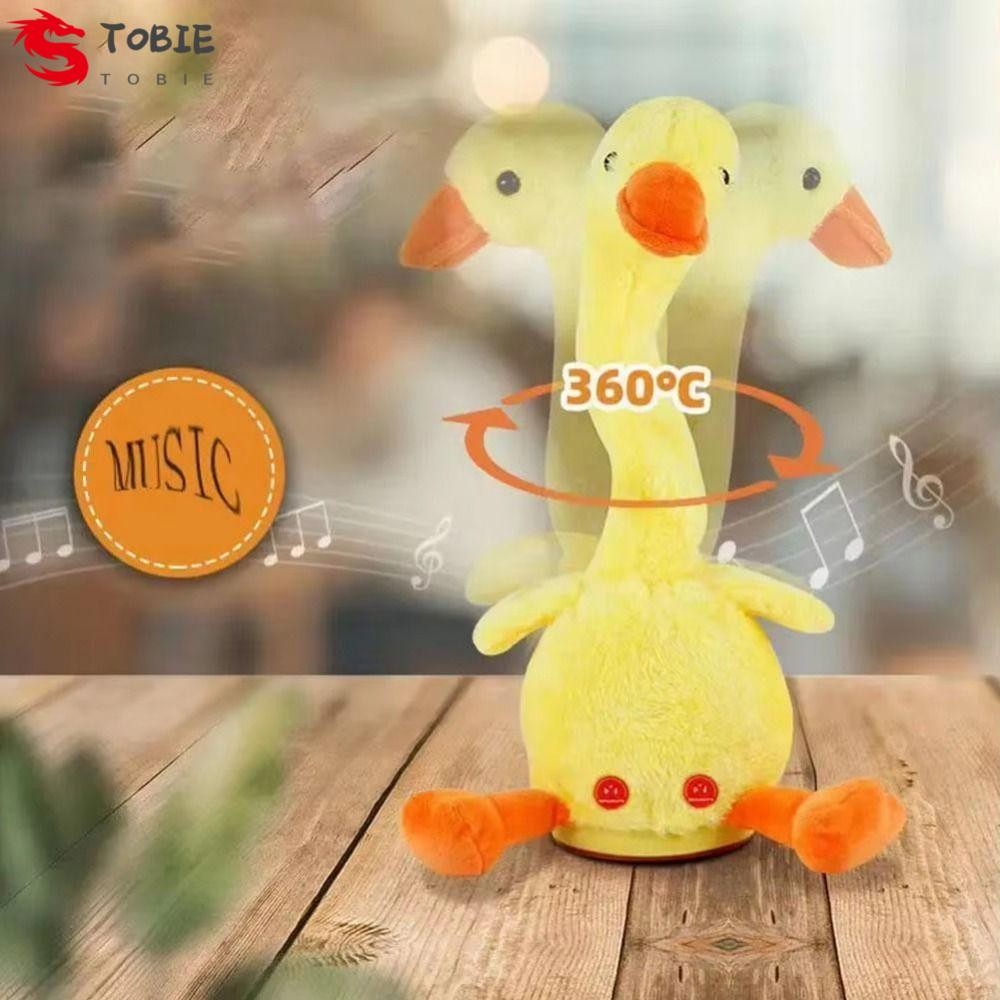 TOBIE Dancing Talking Duck, Singing English Version Electric Duck Plush ...