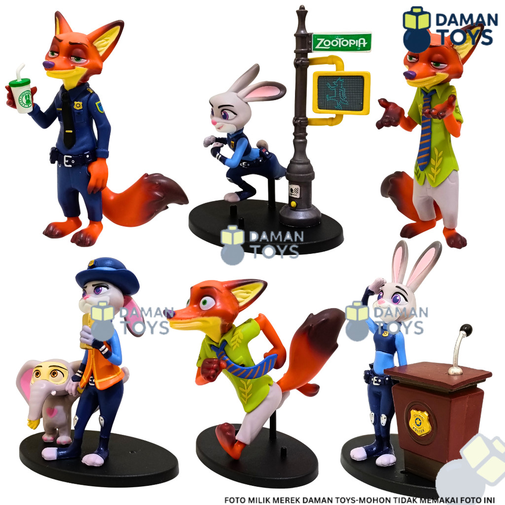 Zootopia Judy Hopps Nick Wilde Series Figure set | Shopee Singapore