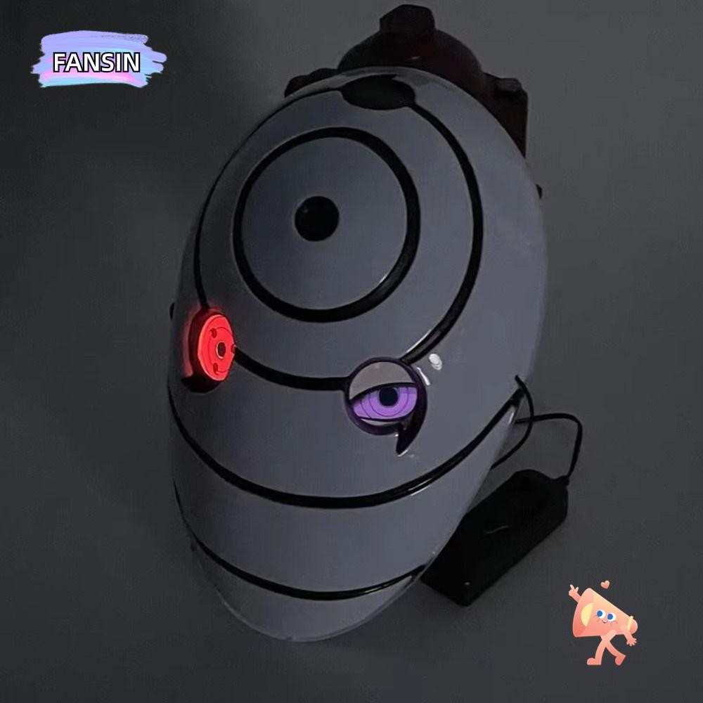 FANSIN1 Sharingan Face Cover, Role Play Uchiha Obito Glowing Naruto ...