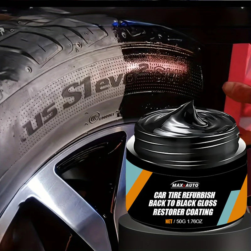 Car Tire Wax Repair Agent Gloss Enhancer Crystal Transparent Plastic ...