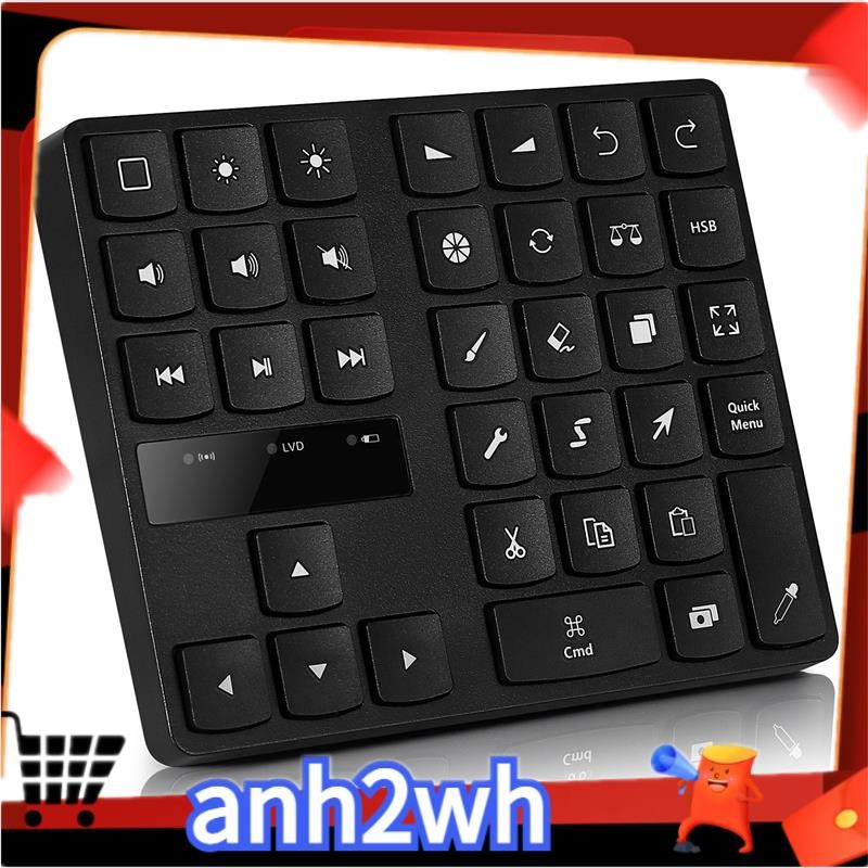 Bluetooth Drawing Keypad Drawing Keyboard 35 Keys Rechargeable Wireless ...