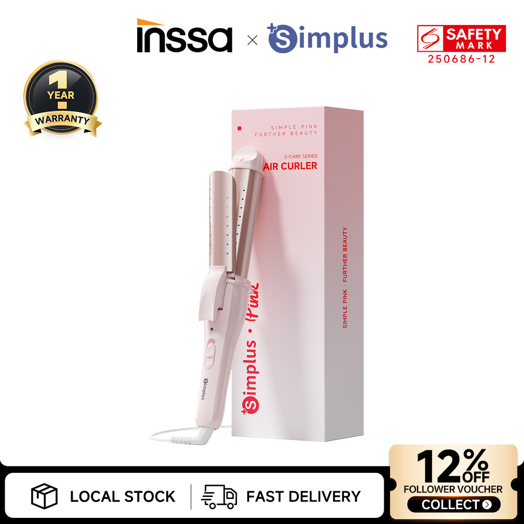 [New Launch] Simplus Kit 2-in-1 Straightener Curler丨Wet/Dry Dual Use丨30 ...