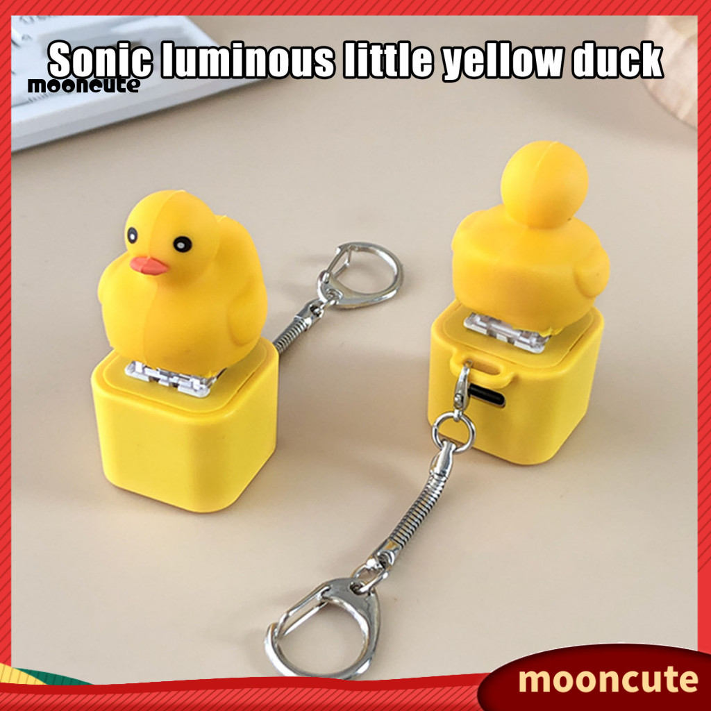 mooncute| Portable Duck Keychain Quacking Fidget Toy Quacking Duck ...