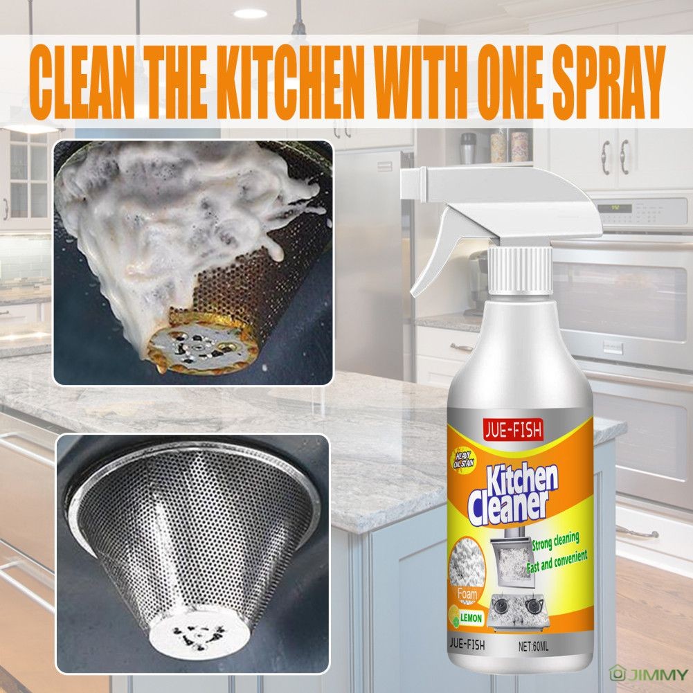 60ml Heavy Oil Stain Cleaner Kitchen Degreaser Cleaner Spray Grease ...