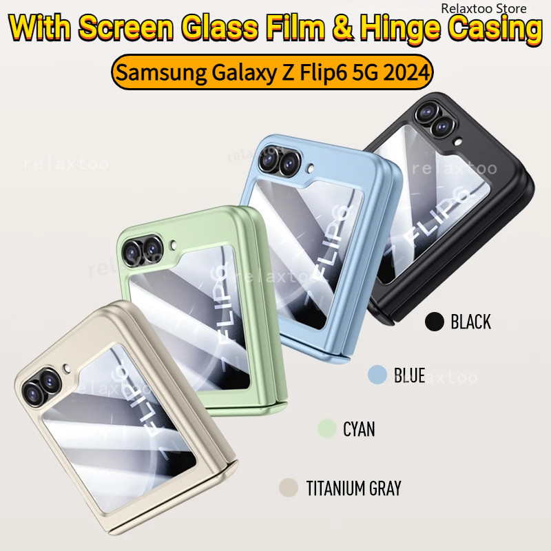 Skin Feel Matte Hinge Casing For Samsung Galaxy Z Flip6 ZFlip Z Flip 6 ...