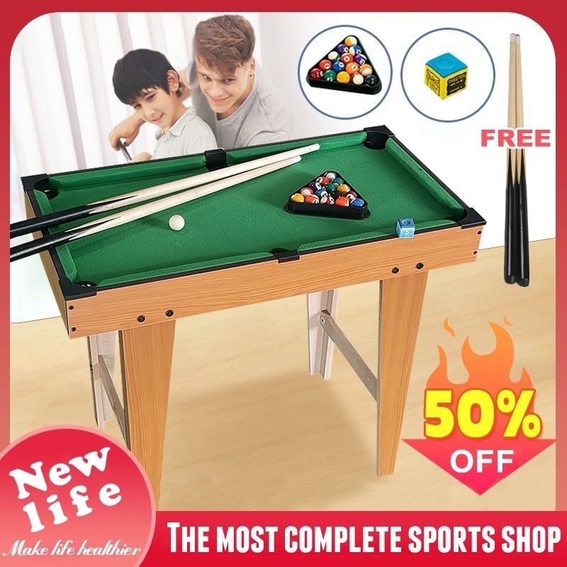 Children's Mini Pool Table Wooden High Leg Pool Table Set Pool Table ...