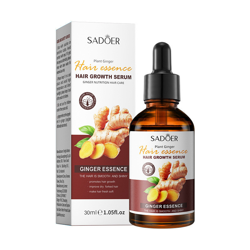 SADOER Ginger Hair Growth Serum Hair Essence for Anti Hair Loss Anti ...
