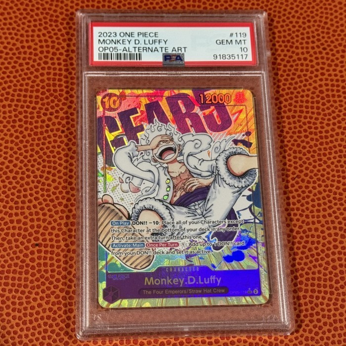 One Piece Monkey D Luffy Gear 5 Card Alternate Art ENGLISH PSA 10 ...