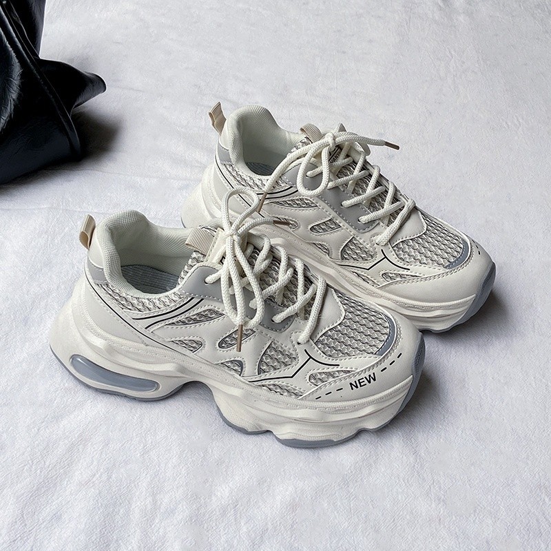 90s Fashion Y2k elevator Shoes Women White Sneakers Student Sport Shoes ...