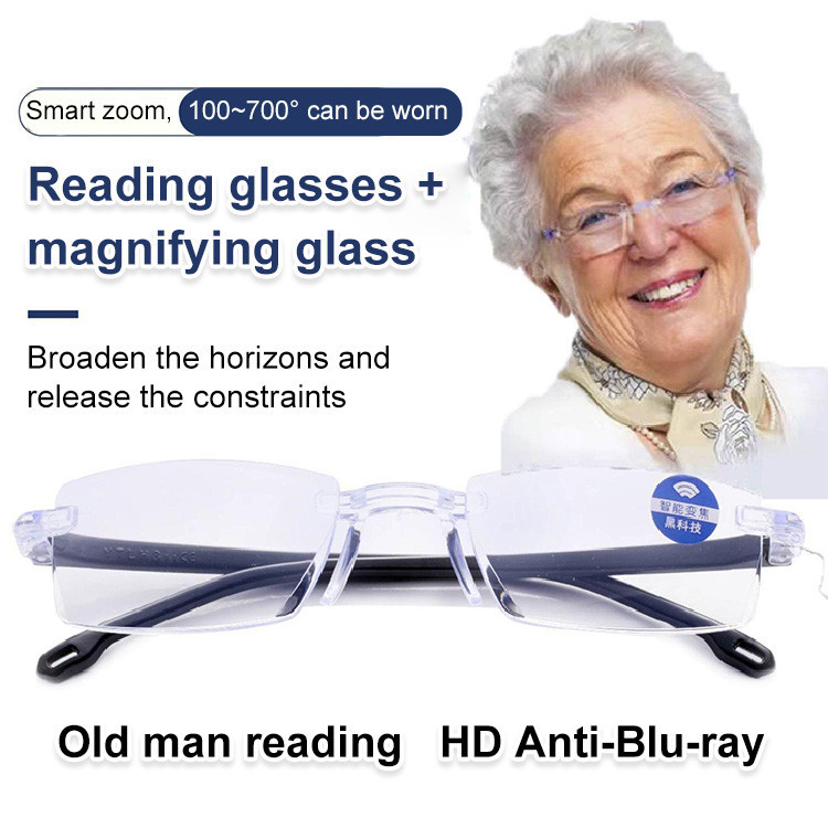 Smart Zoom Auto Zoom Reading Glasses/Foldable Anti Radiation Lenses ...