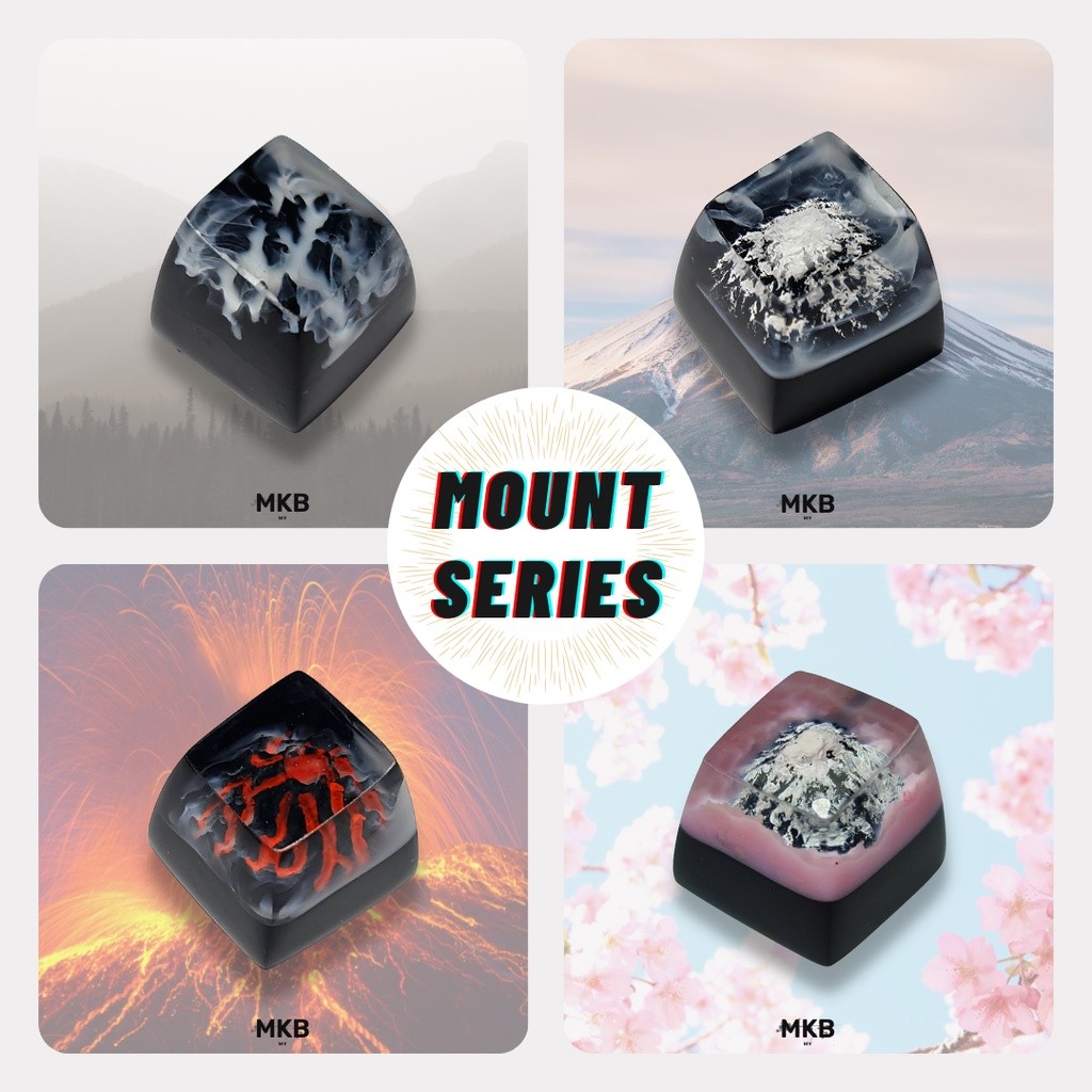 [READY STOCK] Artisan Mountain Keycap for Mechanical Keyboard - 10 ...