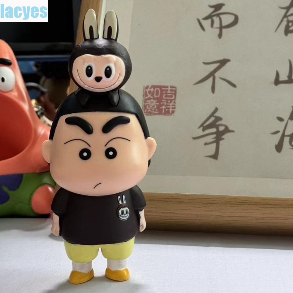 LACYES Labubu Crayon Shin-Chan Figure, PVC Doll Statue Crayon Shin-Chan ...