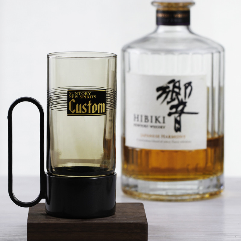 Medieval 1980S Japan Suntory Yamazaki NEW SPIRITS Crystal Wine Glass ...
